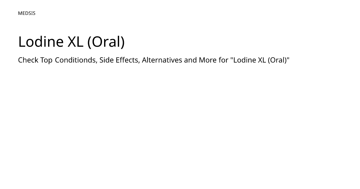 Lodine XL (Oral) – meds.is