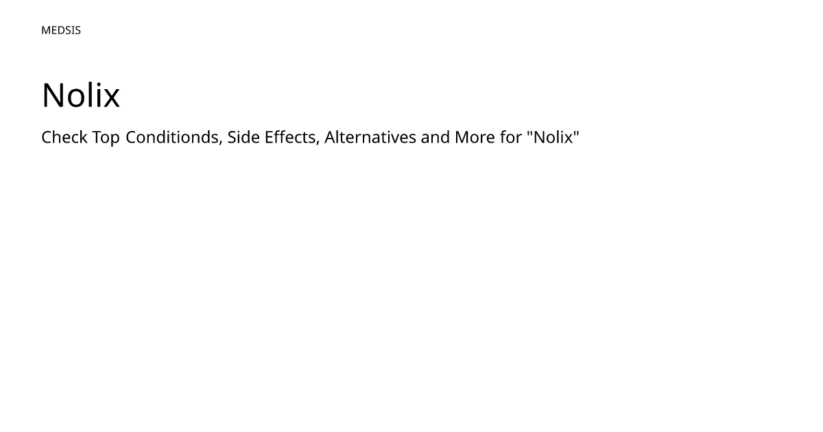 Nolix – meds.is